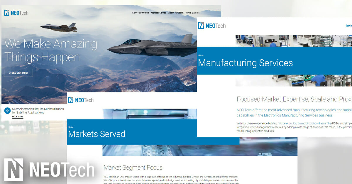 To ensure navigating our website is efficient and up-to-date, NEOTech ...